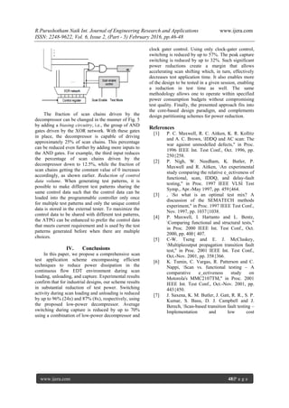 Clock Gating Cells for Low Power Scan Testing By Dft Technique | PDF