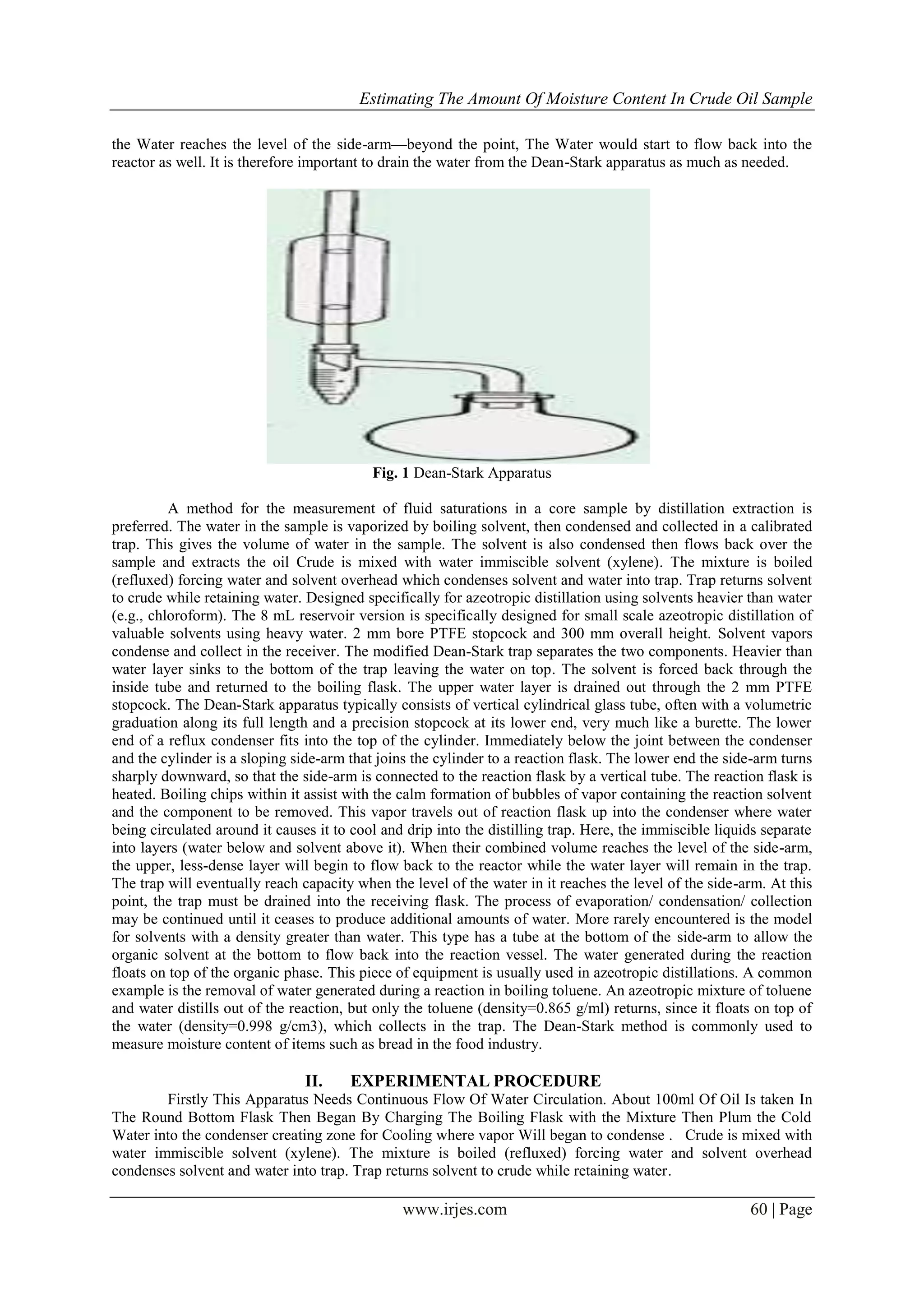 Estimating the Amount of Moisture Content in Crude Oil Samples | PDF