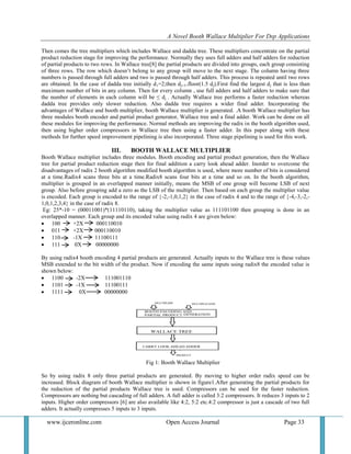 A NOVEL BOOTH WALLACE MULTIPLIER FOR DSP APPLICATIONS | PDF
