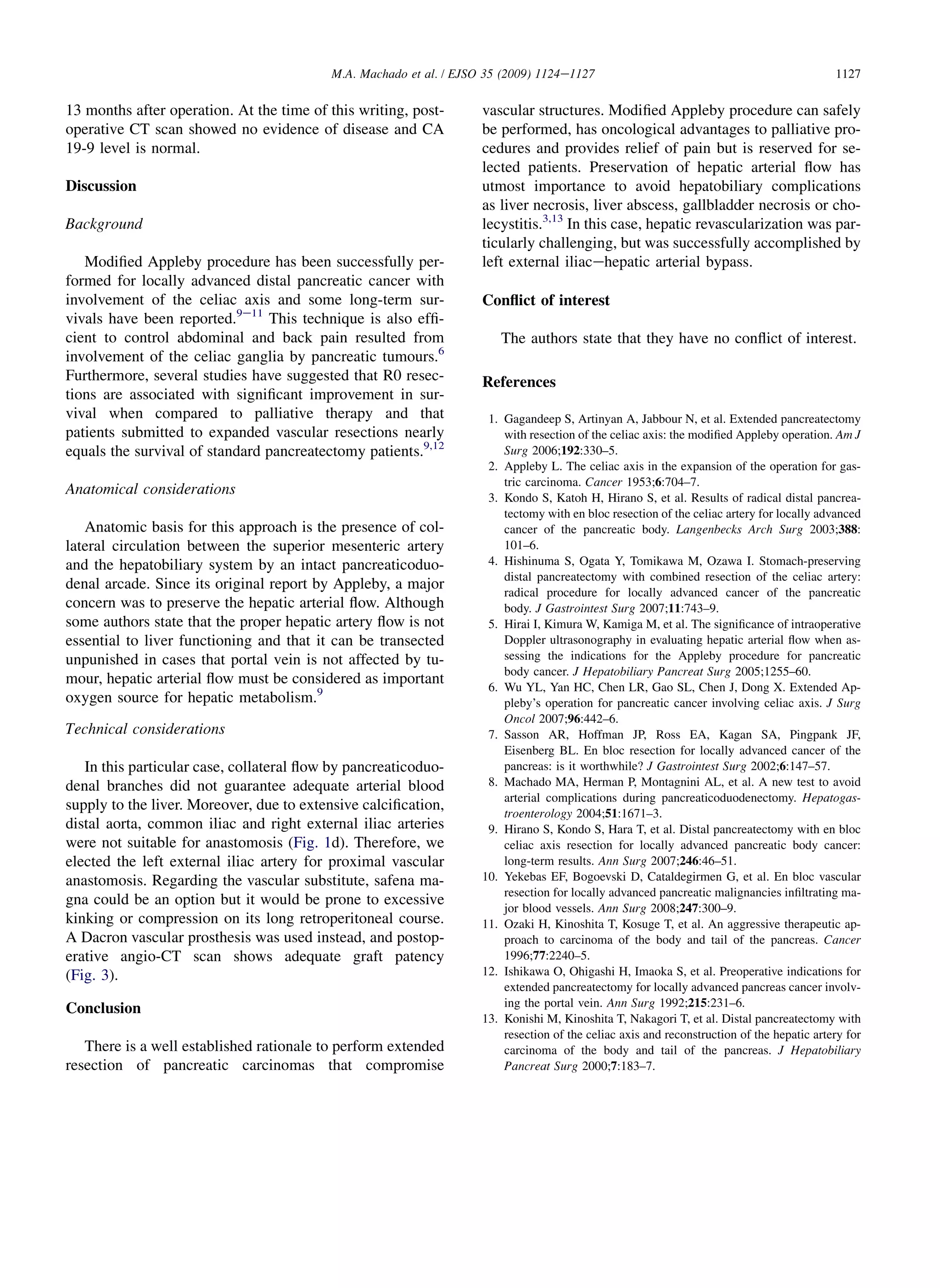 Appleby operation for pancreatic cancer. Cancer de pancreas ...