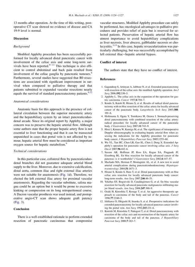 Appleby operation for pancreatic cancer. Cancer de pancreas ...