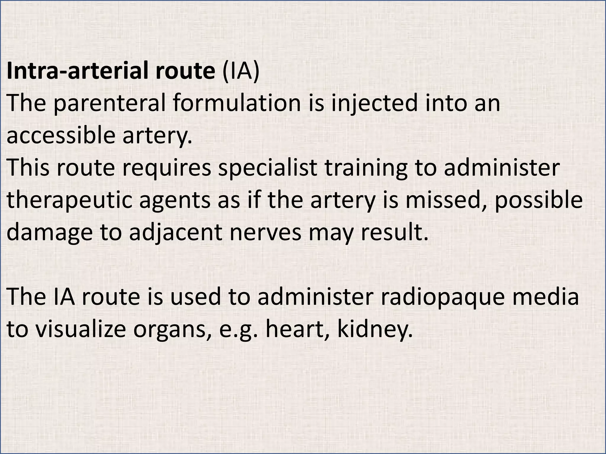 Route of Drug Administration | PPTX