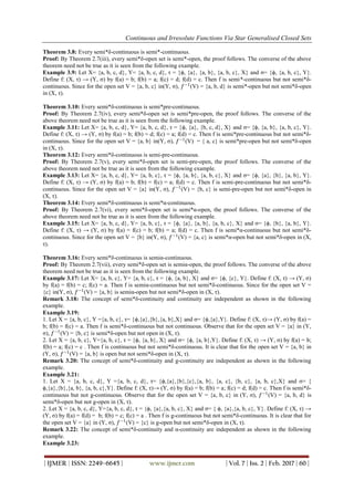 Continuous And Irresolute Functions Via Star Generalised Closed Sets | PDF
