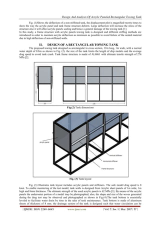 Design and Analysis of Acrylic Paneled Rectangular Towing Tank | PDF