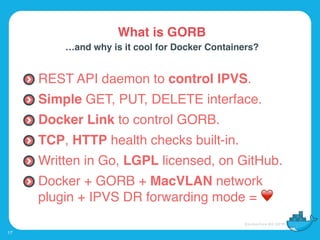 Kernel load-balancing for Docker containers using IPVS | PDF