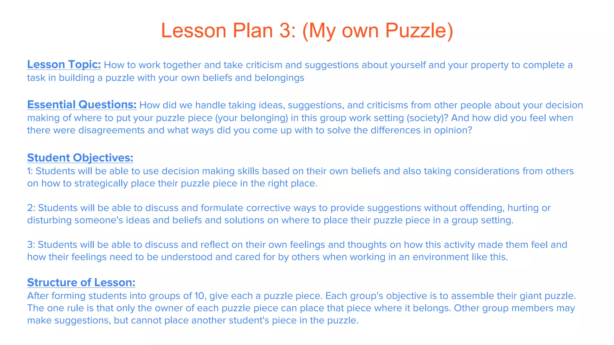 Physical education sustainability mini unit plan | PPTX