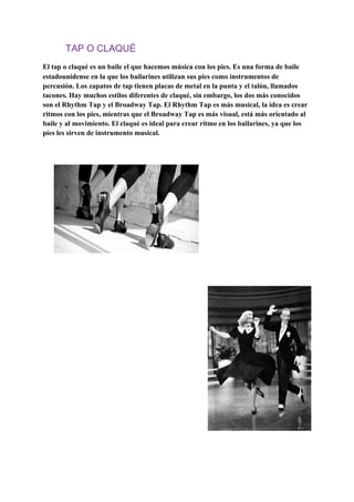 tipos de bailes | PDF