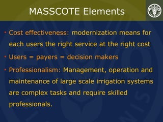 MASSCOTE: Modernization of Management, Operation, and Maintenance of ...