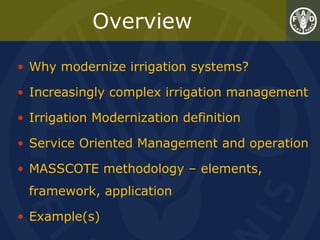 MASSCOTE: Modernization of Management, Operation, and Maintenance of ...