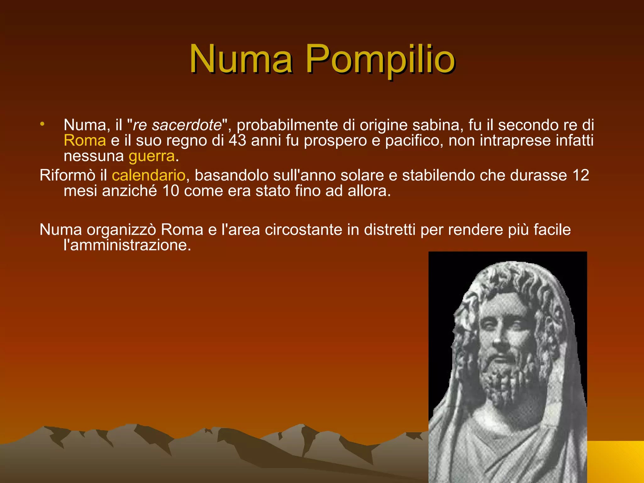 I 7 re di roma fede | PPT