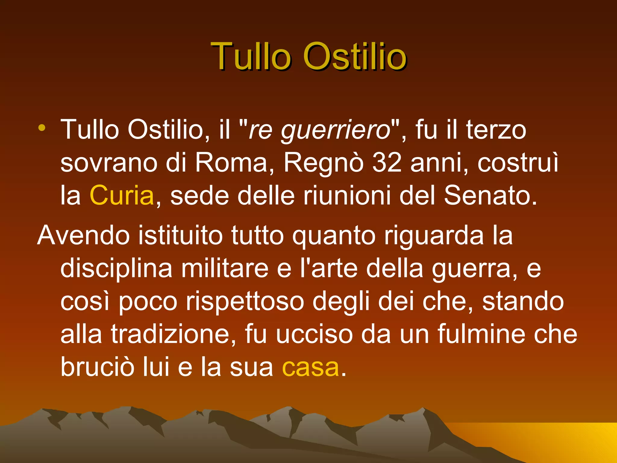 I 7 re di roma fede | PPT