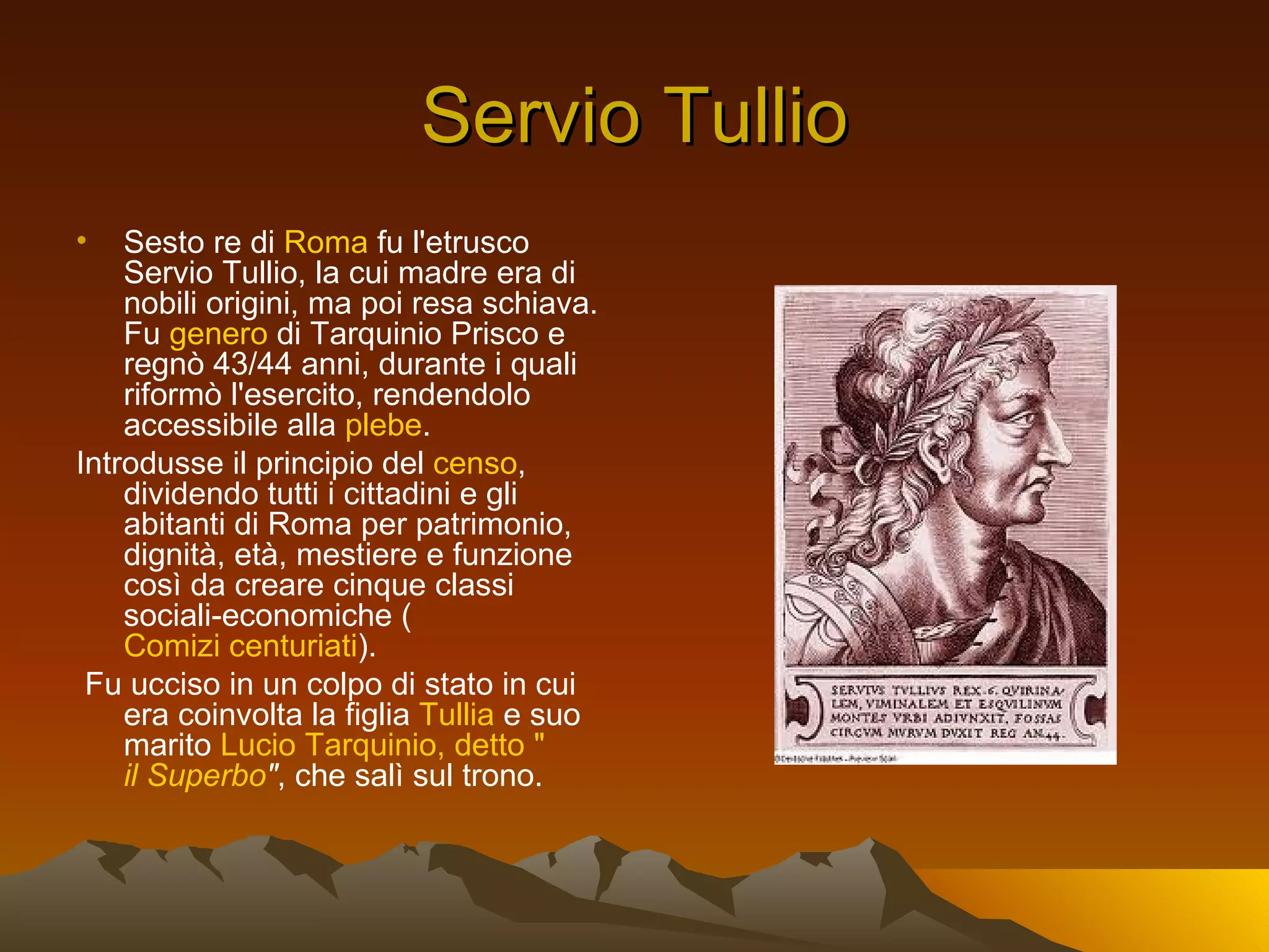 I 7 re di roma fede | PPT