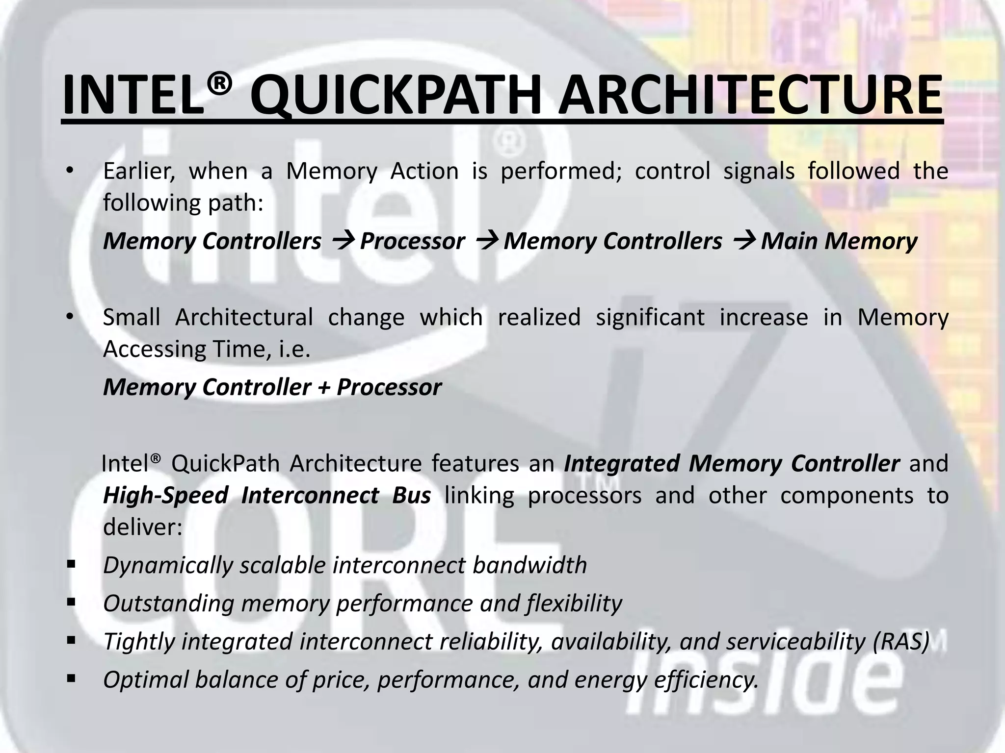 Intel i7 Technologies | PPTX