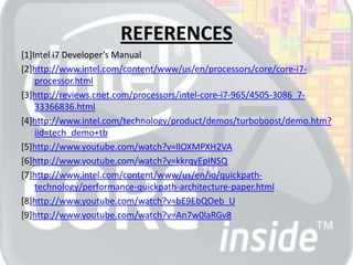 Intel i7 Technologies | PPTX
