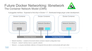 Vbrownbag container networking for real workloads | PPT