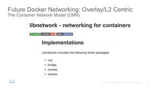 Vbrownbag container networking for real workloads | PPT | Free Download