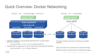 Vbrownbag container networking for real workloads | PPT | Free Download