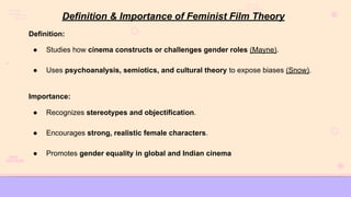 Feminist Film Theory: The Male Gaze and Representation of Women in ...