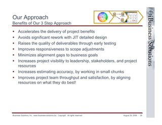 Our Approach -- iBusiness Solutions | PDF