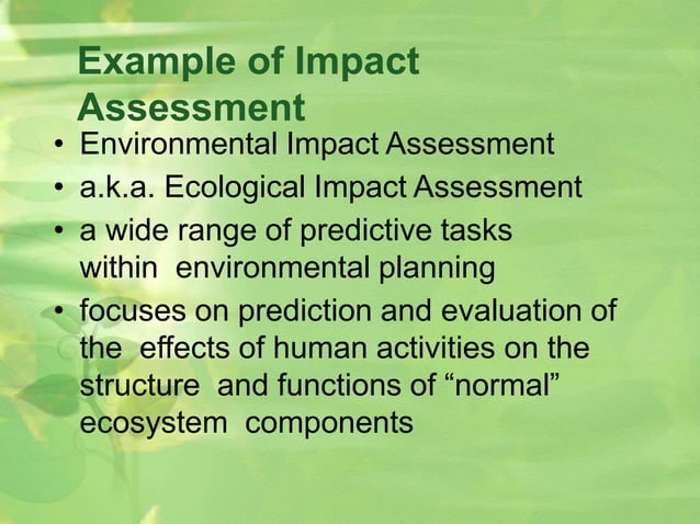 IA.pptx a presentation about impact assessment | PPT