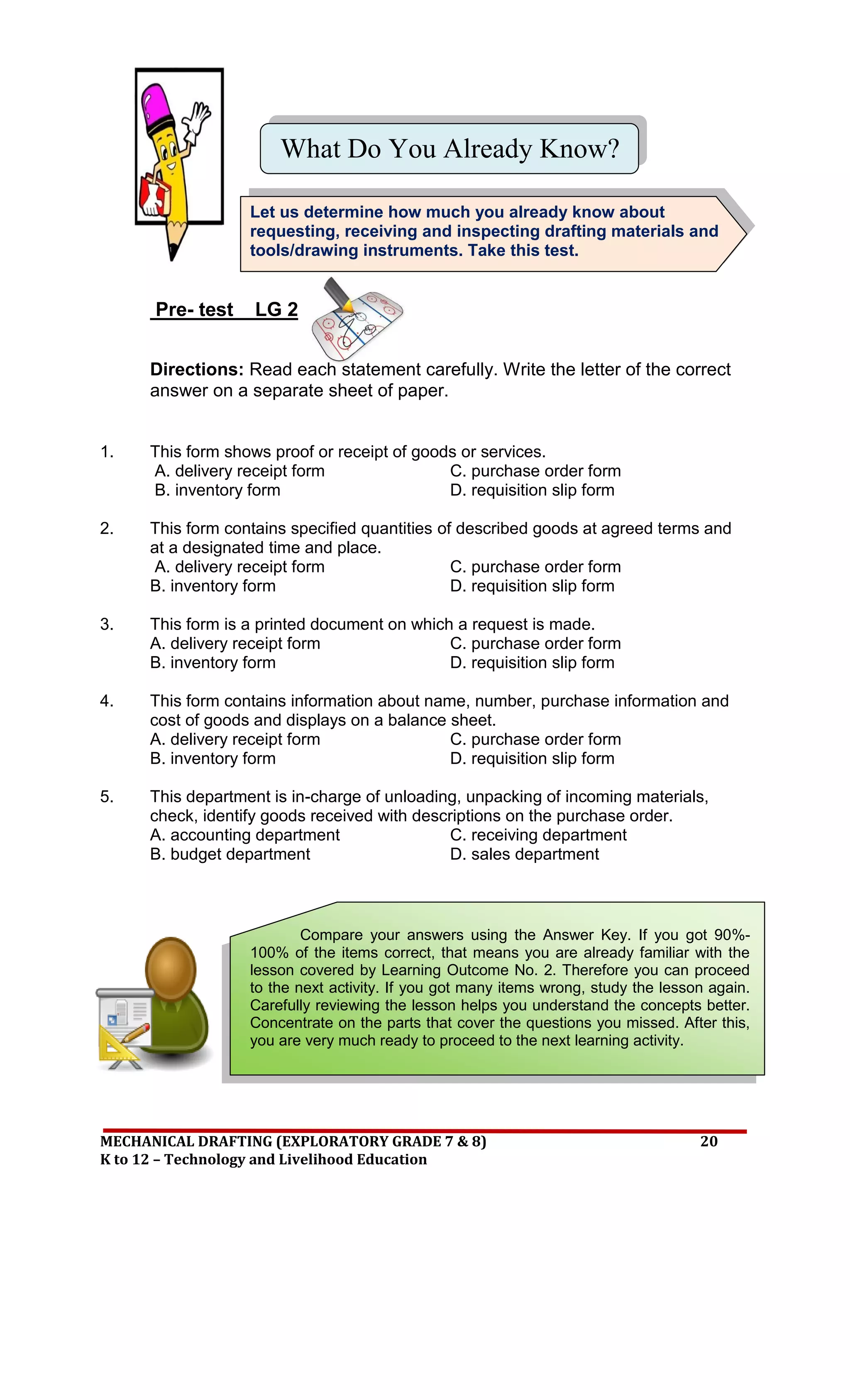 LEARNING MATERIALS GRADE 7 TO 8 | PDF