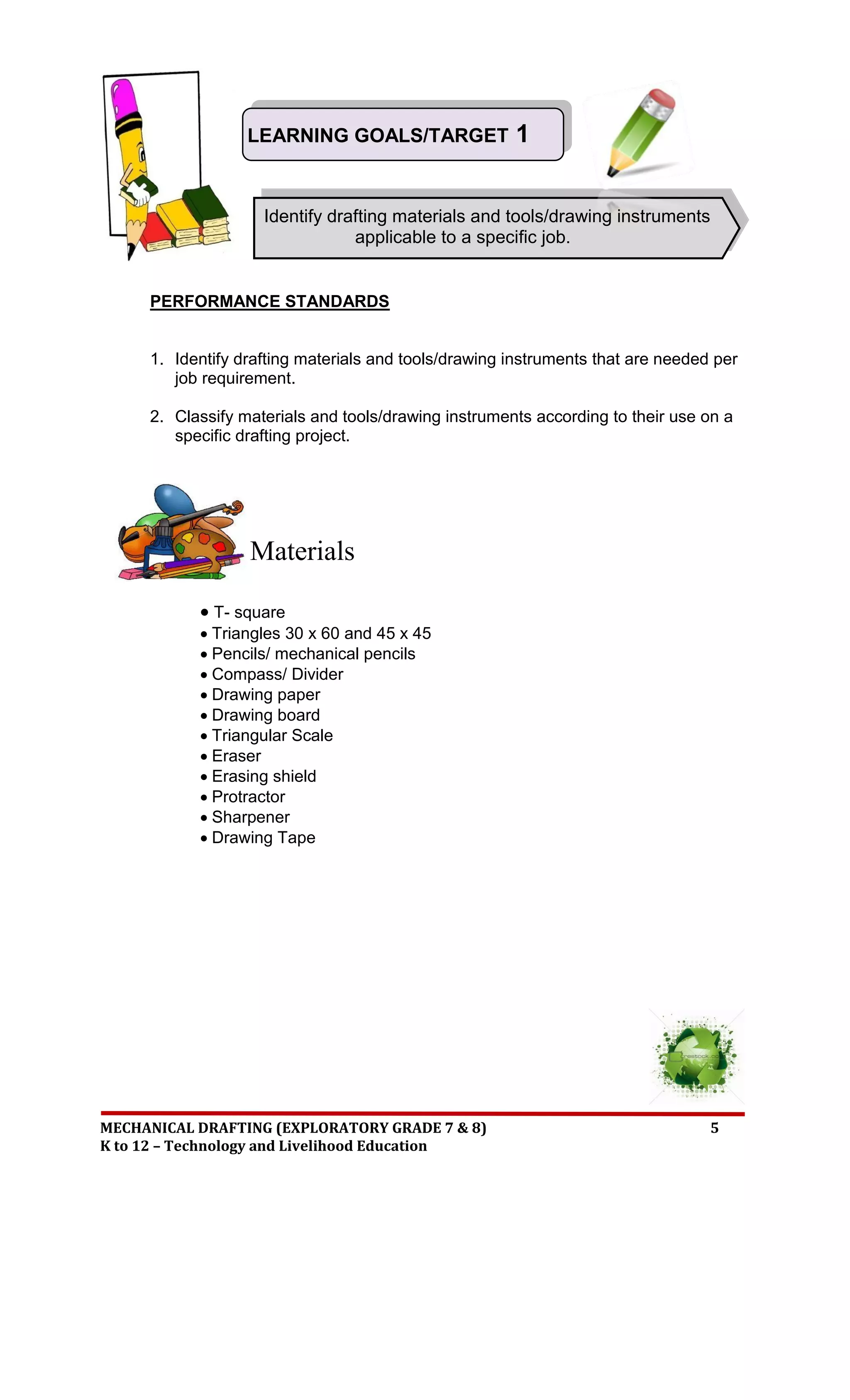LEARNING MATERIALS GRADE 7 TO 8 | PDF