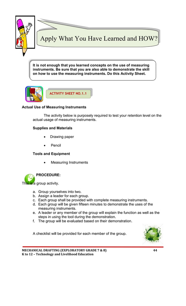 LEARNING MATERIALS GRADE 7 TO 8 | PDF