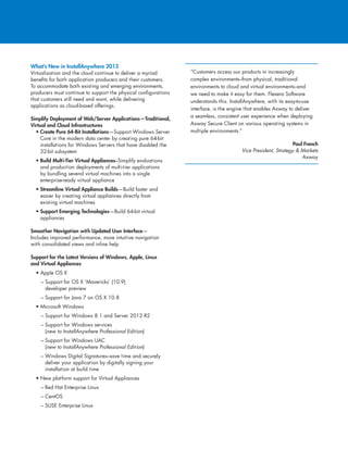 InstallAnywhere 2013 Datasheet | PDF