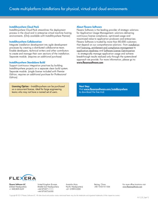 InstallAnywhere 2013 Datasheet | PDF