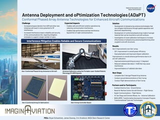 NASA Antenna Deployment and oPtimization Technologies (ADaPT) Conformal Phased Array Antenna ...