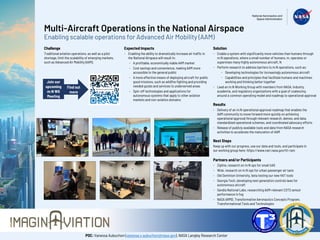 NASA Multi-Aircraft Operations in the National Airspace Enabling ...