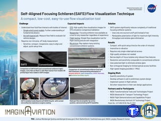 NASA Self-Aligned Focusing Schlieren (SAFS) Flow Visualization Technique | PPT