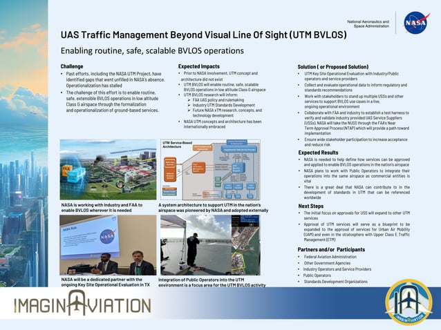 NASA UAS Traffic Management Beyond Visual Line Of Sight (UTM BVLOS ...