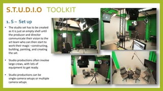 STUDIO PRODUCTION/ TELEVISION PRODUCTION | PPTX