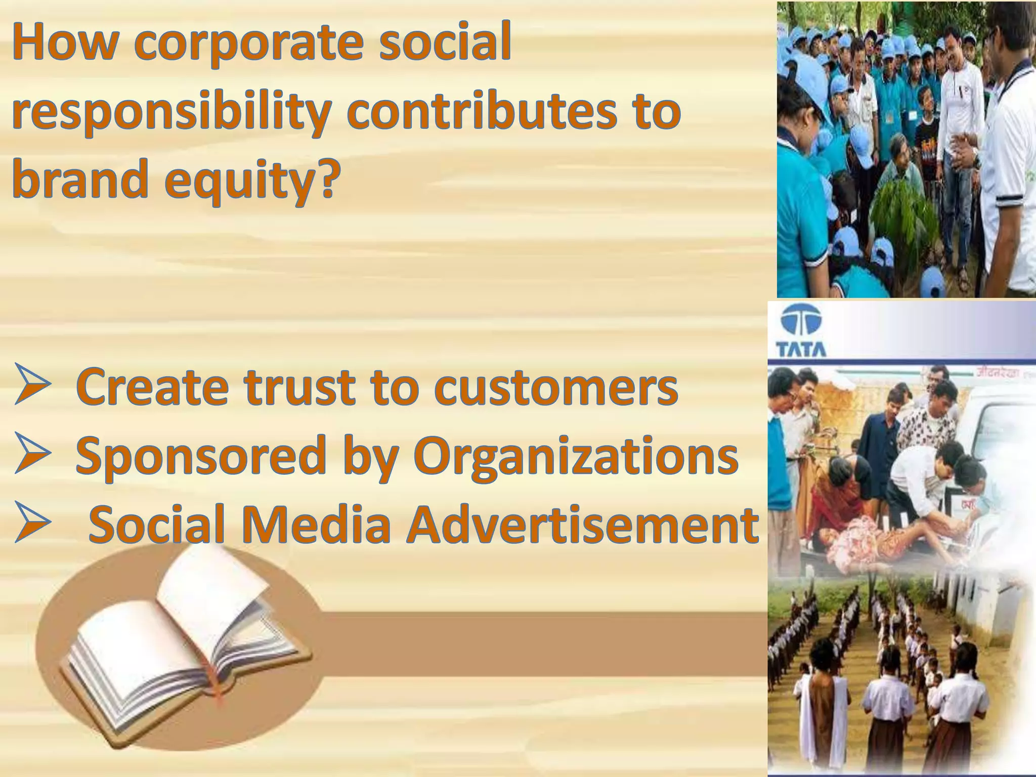 CSR STEPS TOWARDS BRAND BUILDING | PPTX