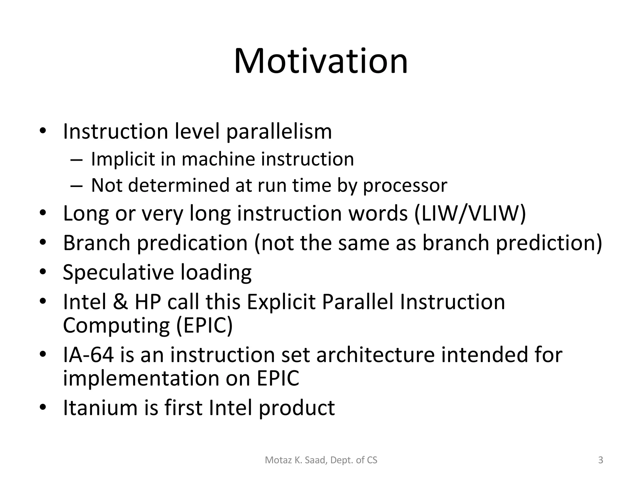 Intel 64bit Architecture | PPT