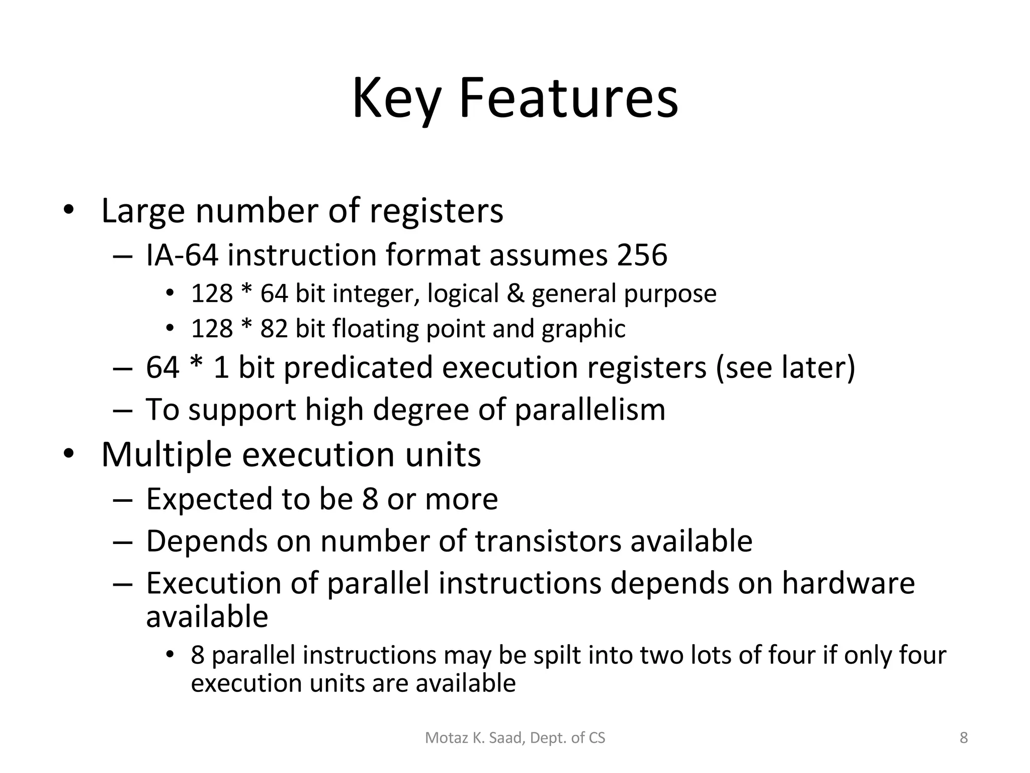 Intel 64bit Architecture | PPT