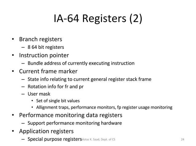 Intel 64bit Architecture | PPT