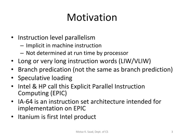 Intel 64bit Architecture | PPT