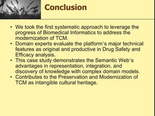 Semantic Web Development for Traditional Chinese Medicine | PPT