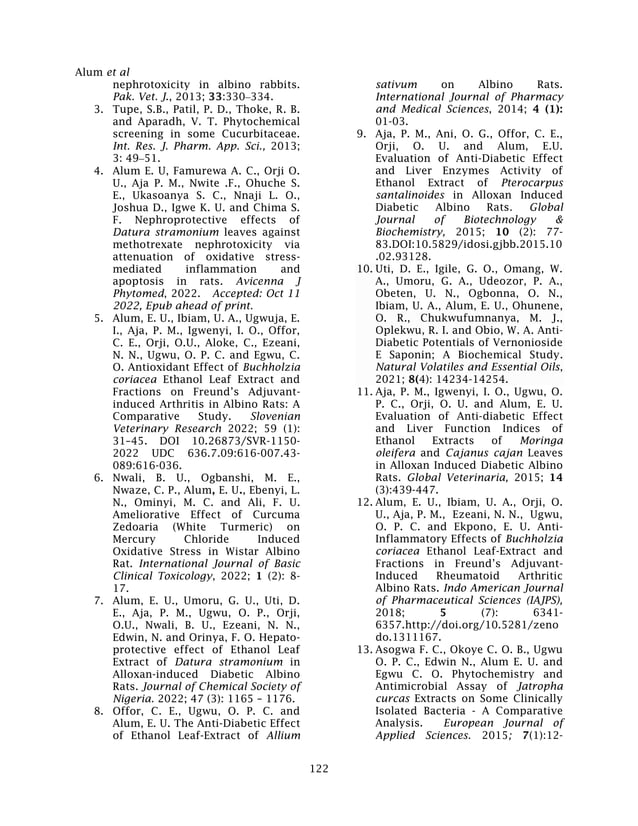 Phytochemical composition of Datura stramonium Ethanol leaf and seed extracts: A Comparative ...