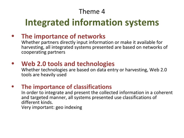IAALD 2010 Closing Session Report: Integrated information systems | PPT