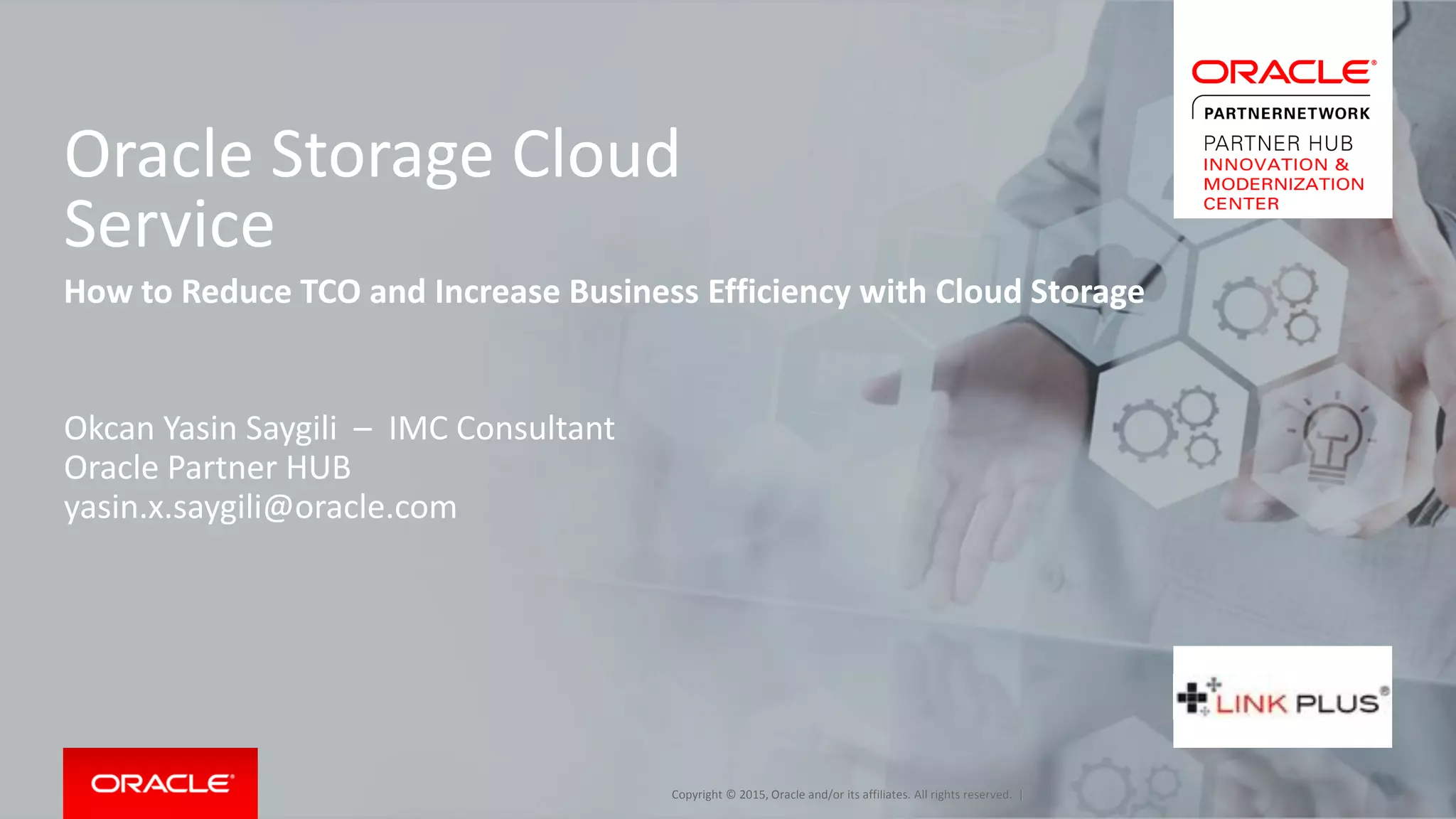 Oracle Storage Cloud Conference | PPT