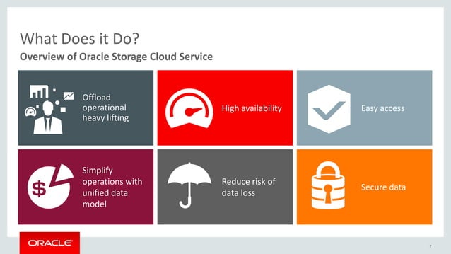 Oracle Storage Cloud Conference | PPT