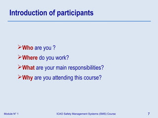 Iaa sms module n° 1 – sms course introduction | PPT