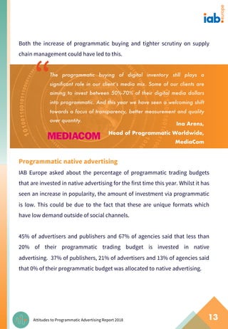 IAB Europe Report: Attitudes to Programmatic Advertising 2017 | PDF
