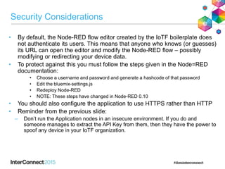 IAB3948 Wiring the internet of things with Node-RED | PPTX