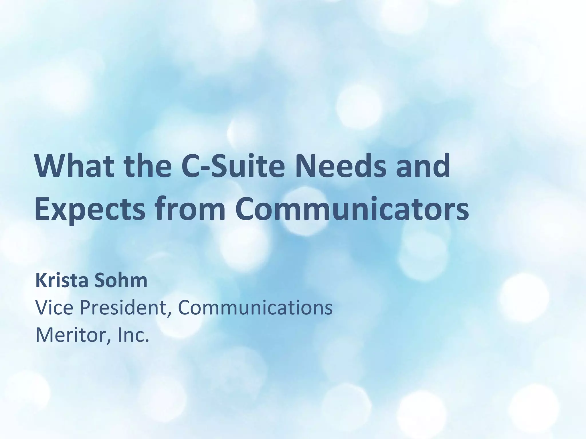 IABC Detroit May Event 2013 | PPT