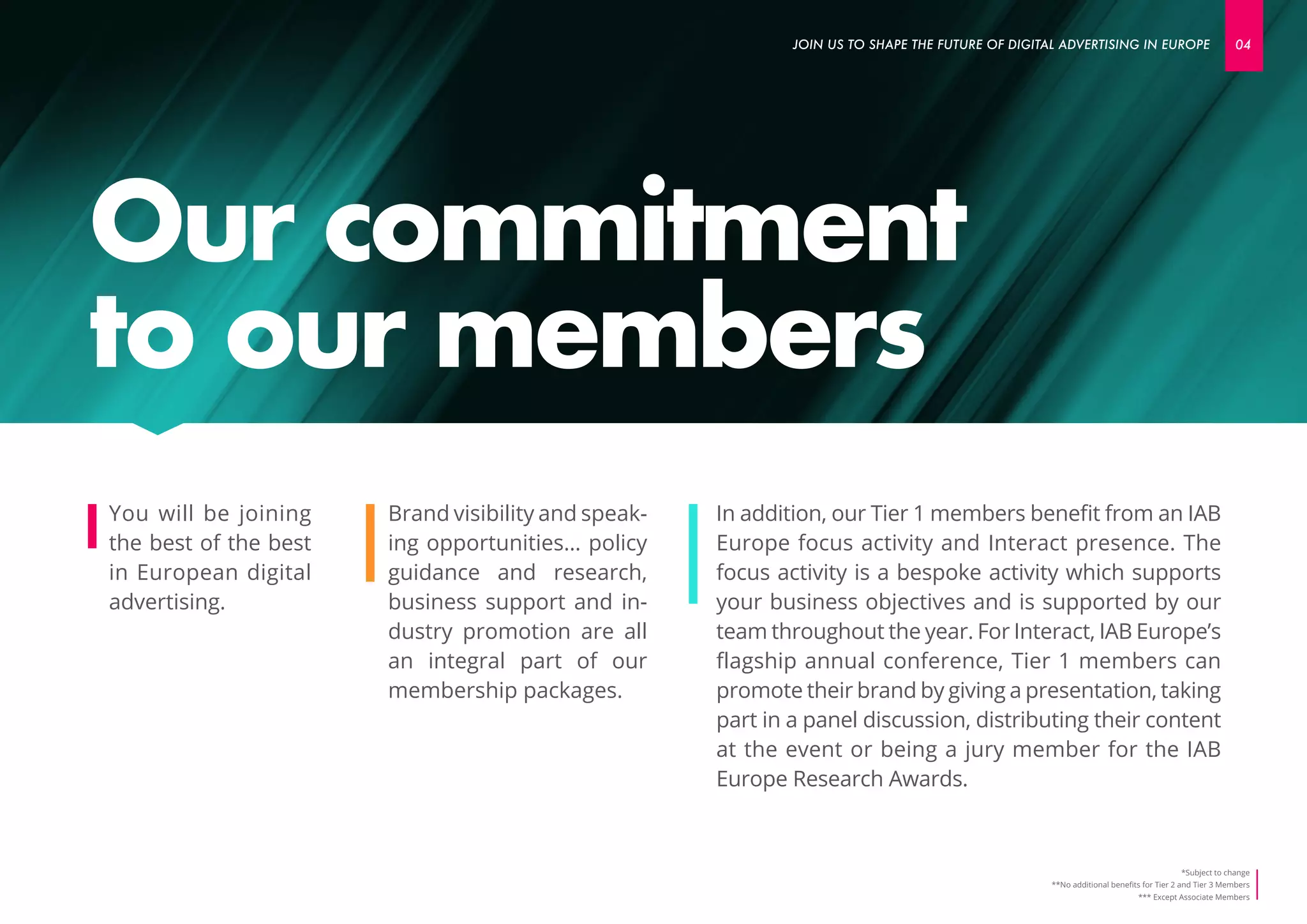 IAB Europe Membership Brochure 2019 | PPT