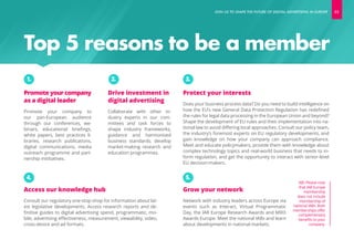 IAB Europe Membership Brochure 2019 | PPT